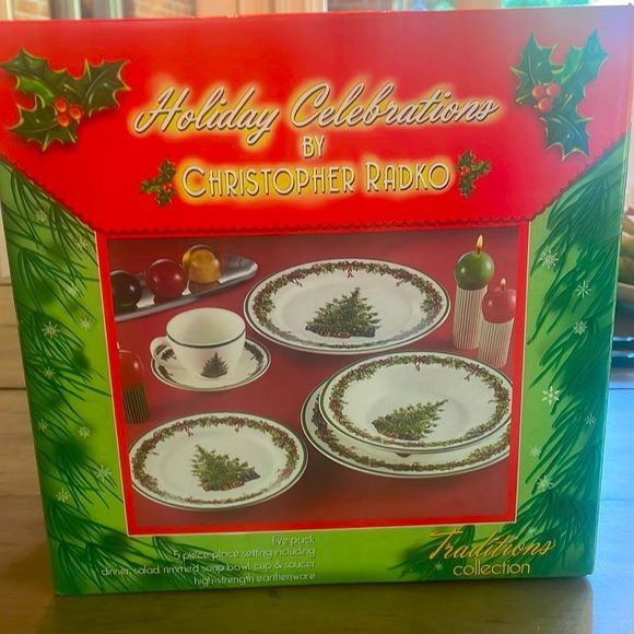 Christopher Radko | Holiday | Christopherradko Holiday Celebrations 5pc ...